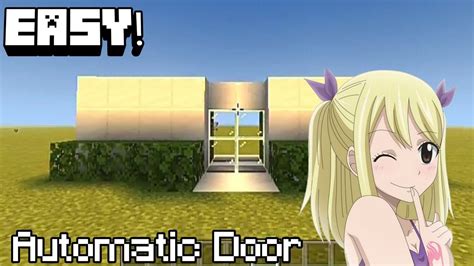 Easy Automatic Door Minecraft Pe Tutorial Youtube