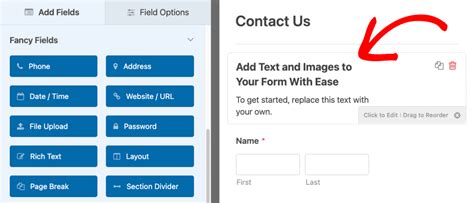 Using The Content Field