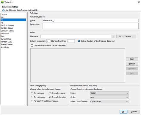 Neoload Parameterization Variable Steps To Define A Variable