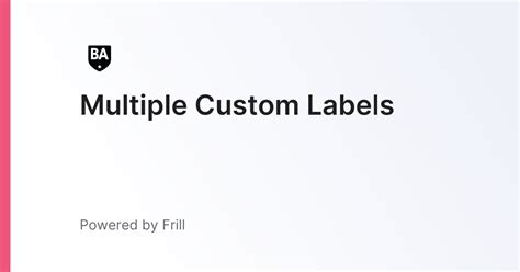 multiple custom labels