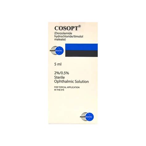 Cosopt Eye Drops 5 Ml Albayrouni Pharmacy