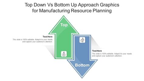 Top Down Vs Bottom Up Approach Graphics For Manufacturing Resource