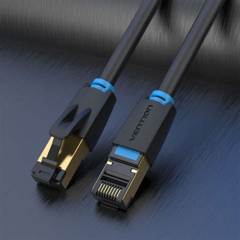 Vention Cat 8 Ethernet Cable Sftp 40gbps Super Speed Rj45 Network Cable Gold Plated Connector