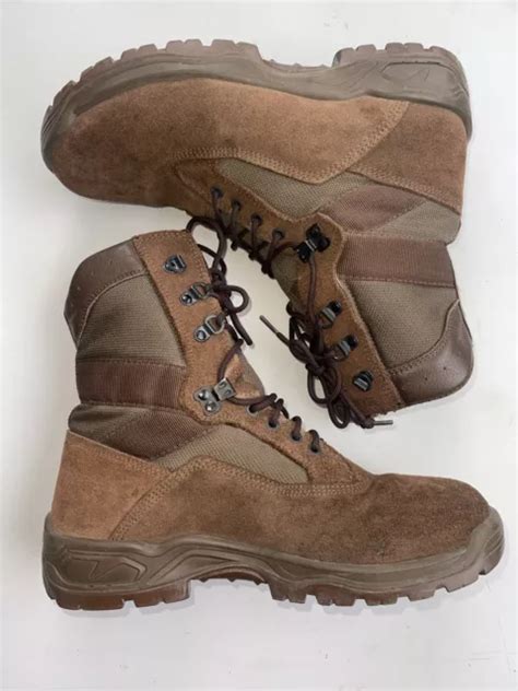 British Army Issue Yds Falcon Desert Patrol Boots Size 8 M Brown