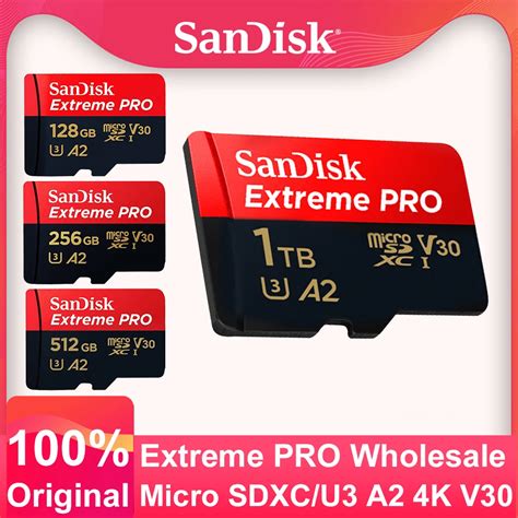 SanDisk Micro SD Card SDXC UHS I Extreme Pro Flash 128GB Card 400GB 256GB 64GB U3