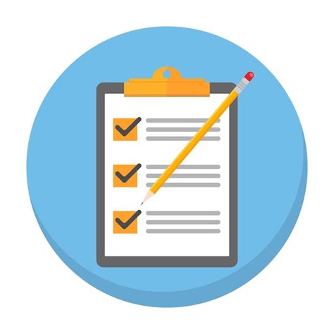 Premium Vector Checklist Clipboard And Pencil Icon