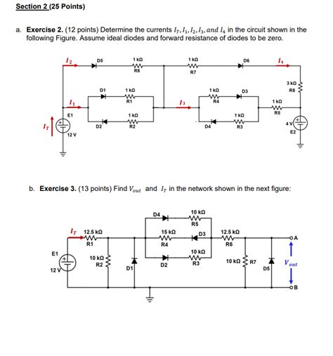 Solved A Exercise 2 12 Points Determine The Currents