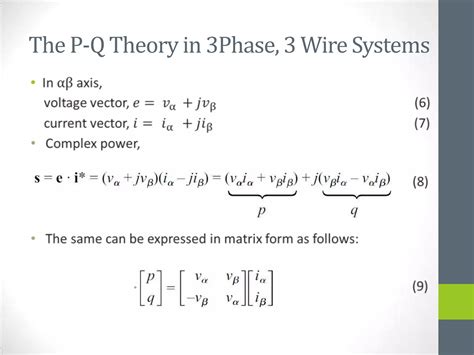 Instantaneous Reactive Power Theory And Its Applications Ppsx