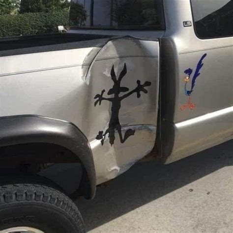 Wile E Coyote Car Dent Cover Decal Shut Up And Take My Money