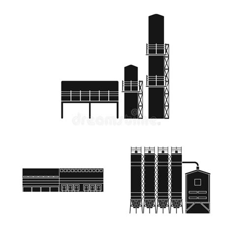 Vector Design Of Architecture And Technology Symbol Set Of Architecture And Building Vector