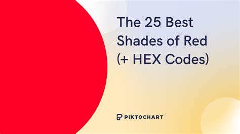 The 25 Best Shades Of Red Hex Codes