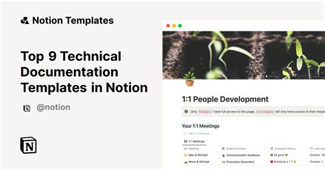 Top Technical Documentation Templates Notion Template Marketplace