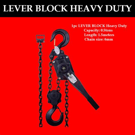Toyu 0 25t 6t Lever Block Heavy Duty Durable High Quality Block