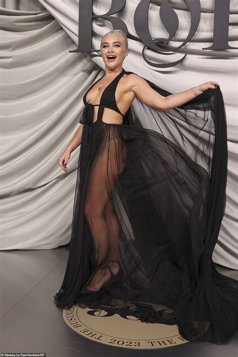 Florence Pugh Goes Braless In Black Semi Sheer Gown As She Joins Stylish Emily Ratajkowski And