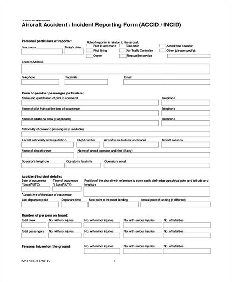 FREE 37 Incident Report Forms In PDF MS Word Excel ReportForm Net