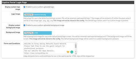 captive portal template