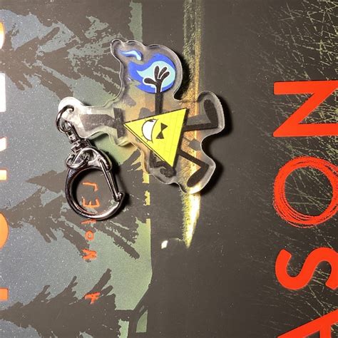 Bill Cipher Keychain Etsy