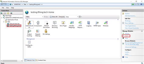 Setting Up A New Website In Iis Ipserverone