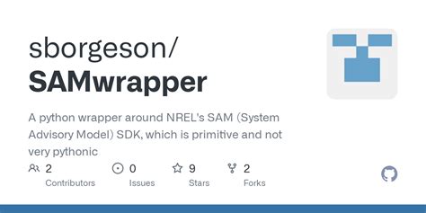 Github Sborgeson Samwrapper A Python Wrapper Around Nrel S Sam System Advisory Model Sdk