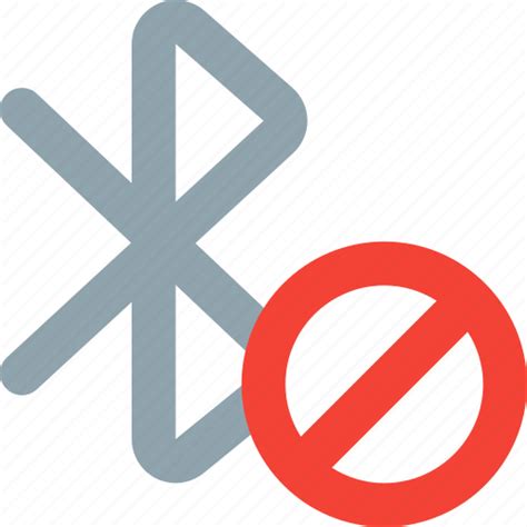 Bluetooth Banned Signal Icon Download On Iconfinder