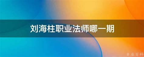 刘海柱职业法师哪一期 业百科