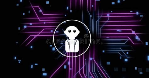 Image Of Ai Data Processing Over Chat Bot And Computer Circuit Board