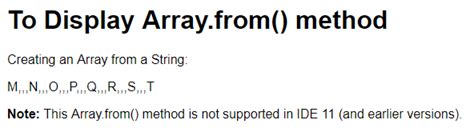 Javascript Array From Examples To Implement Array From Method