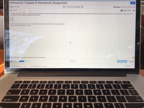 Solved Homework Chapter 8 Homework Assignment Score 0 Of