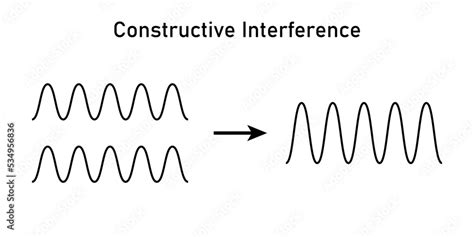 Constructive Interference On Rope Wave Motion Scientific Vector