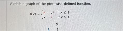 solved sketch a graph of the piecewise defined