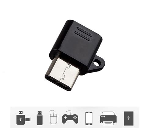 Кабель Чехолер Micro Usb на Type C G 12 черный Адапт купить по низкой цене в интернет