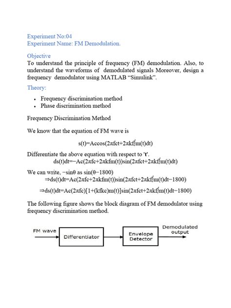 Fm Demodulation04 Pdf Detector Radio Frequency Modulation