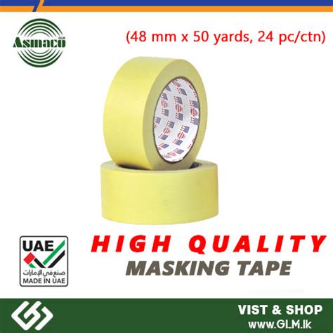 Asmaco Masking Tape 248mm X 50 Yard