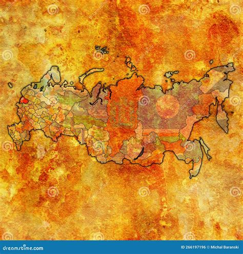 Smolensk Oblast On Administration Map Of Russia Stock Illustration