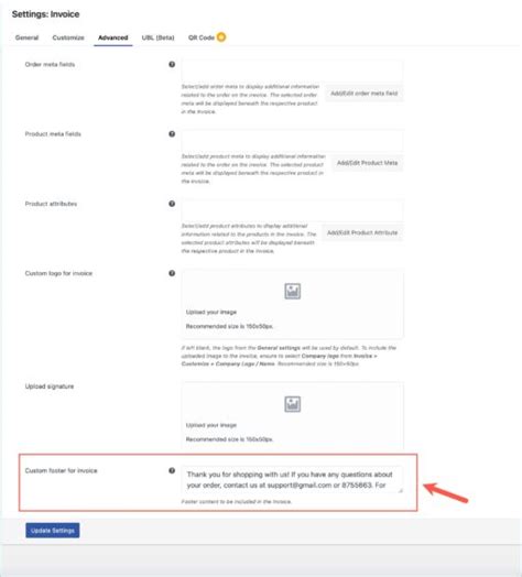 Adding Custom Footer To Woocommerce Invoices