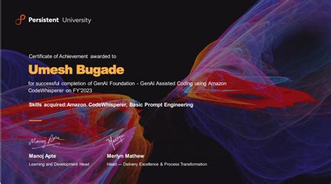 Umesh Bugade On Linkedin I Am Pleased To Share That I Have Recently Completed The Gen Ai Assisted…