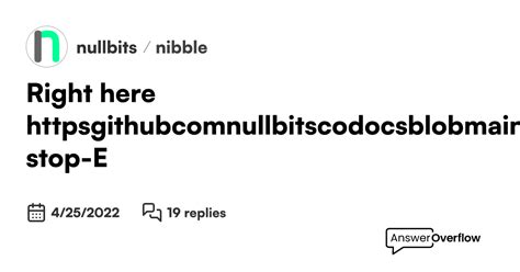 Right Here Nullbitscodocsblobmainnibblebuildguideenmdefb88f Stop