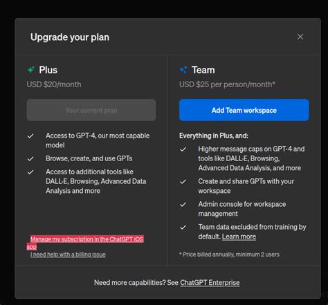 Can T Access Manage Subscription On Browser And IOS App Bugs OpenAI Developer Forum