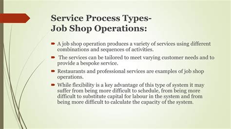 Operations Management Process Design Pptx Manufacturing Industry