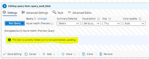 Azure Monitor Workbooks Auto Update Of Hidden Tiles Stack Overflow