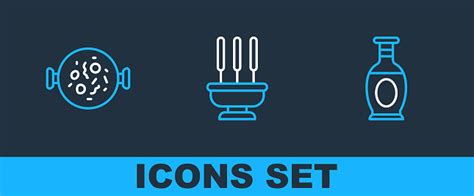 세트 라인 인도 꽃병 치킨 티카 마살라 향 스틱 아이콘 벡터 0명에 대한 스톡 벡터 아트 및 기타 이미지 0명 국가 관광명소 그릇 Istock