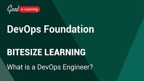 Devops Bitesize Learning What Is A Devops Engineer Devops Tutorial Good E Learning
