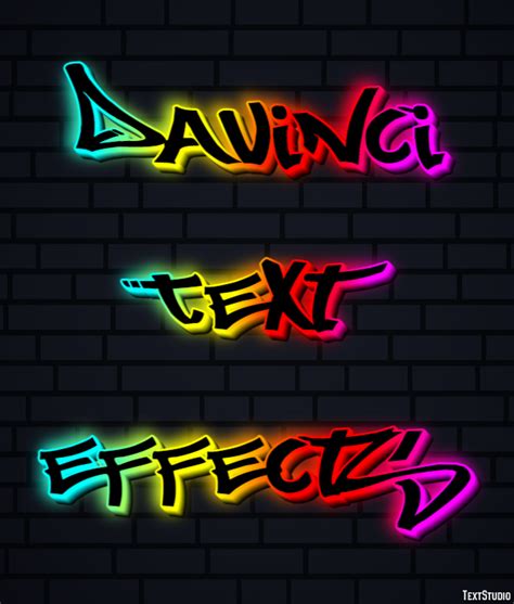 Davinci Text Effects Text Effect And Logo Design Font