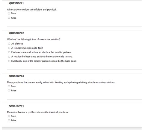 Solved All Recursive Solutions Are Efficient And Practical