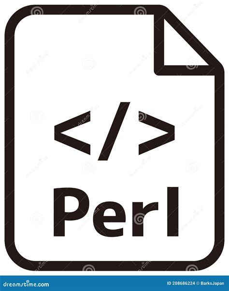 Perl Icon Major Programming Language Vector Icon Illustration Stock Vector Illustration Of