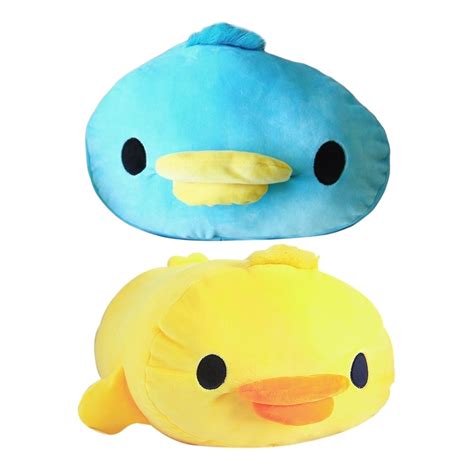 플러시 장난감 오리 인형 사랑스러운 마스코트 인형 낮잠 베개 던져 베개 부드러운 잠자는 장난감 어린이 방 장식 40cm Aliexpress