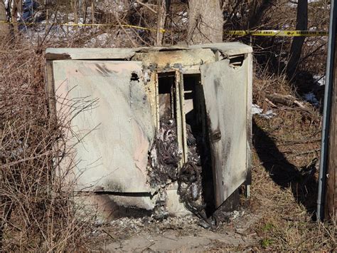 Atandt Comcast Xfinity Box Former Ameritech Michigan Bell Cc Box Was Absolutely Obliterated By