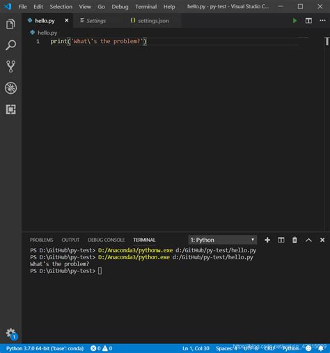 Vscode配置python 控制台终端terminal 不输出不显示 解决办法vscode控制台输入where Python是空的 Csdn博客
