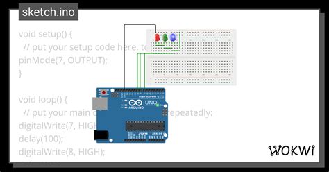 Reyzel Comia LED Light Coding 1 Wokwi ESP32 STM32 Arduino Simulator