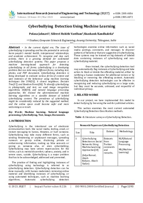 Pdf Cyberbullying Detection Using Machine Learning